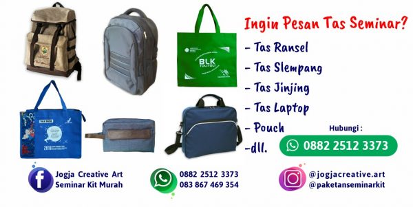 Pesan Tas Seminar Kit Murah Siap Kirim Seluruh Indonesia
